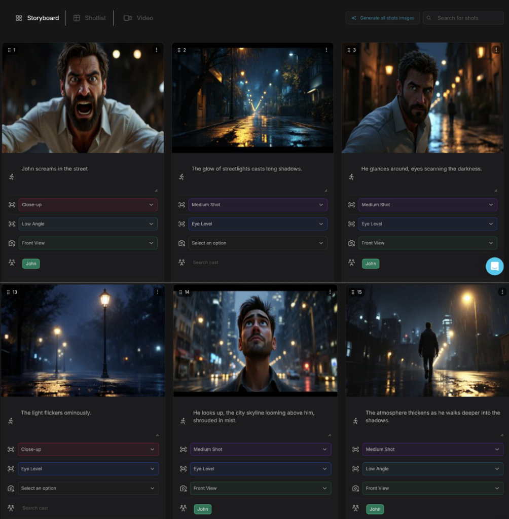 Fantasy AI Storyboard Generator - Shai Creative